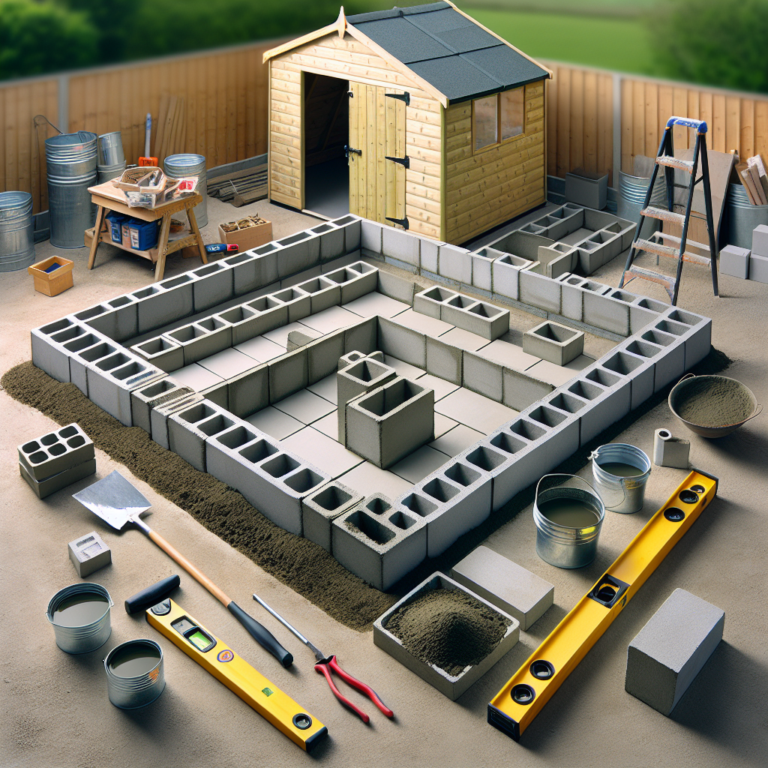 How to build a shed foundation with concrete blocks - Composite Comparison