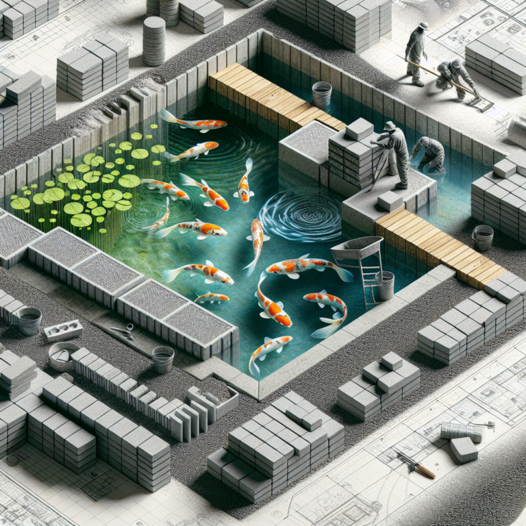 How to build a koi pond with concrete blocks - Composite Comparison